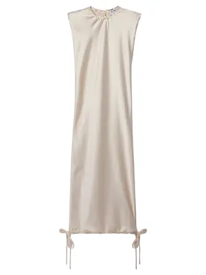 Attico Open-back Midi Dress - Off-white