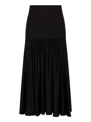 Rabanne Button-embellished Draped Skirt - Black