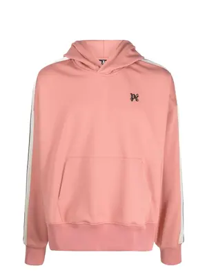 Palm Angels Monogram-embroidered Track Hoodie - Pink