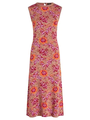 Etro Floral-jacquard Maxi Dress - Pink