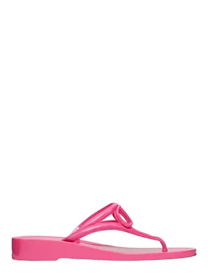 Valentino Garavani Vlogo Signature Thong Sandals - Pink