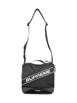 Supreme Logo Shoulder Bag - Black