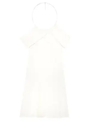 COURREGES Courrèges Ring-Hardware Draped Minidress