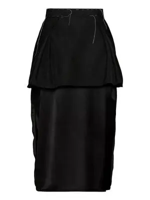 MAISON MARGIELA Layered Midi Skirt - Black