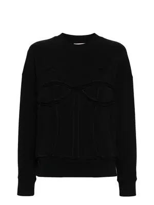MURMUR Deconstructed Longsleeved Sweatshirt - Black