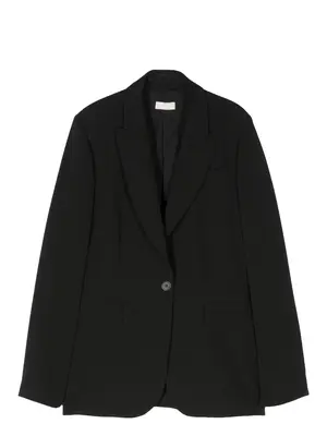 Liu Jo Peak-lapel Single-breasted Blazer - Black