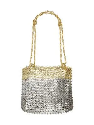 Rabanne Iconic 1969 Skyline Disc Shoulder Bag - Silver
