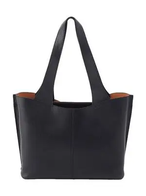 Hobo Vida Leather Tote - Black Biscuit