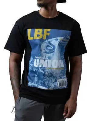 LIVE BREATHE FUTBOL X Philadelphia Union Magazine T-shirt - Black