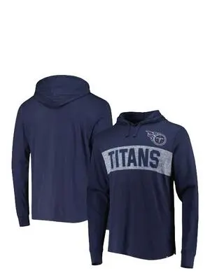 '47 Tennessee Titans Field Franklin Hooded Long Sleeve T-shirt - Navy