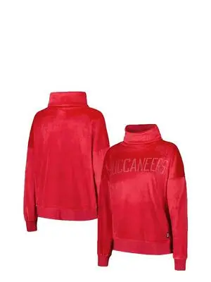Dkny Tampa Bay Buccaneers Deliliah Rhinestone Funnel Neck Pullover - Red