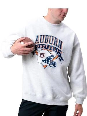 ESTABLISHED & CO. Auburn Tigers Logo Pullover Sweatshirt - Ash