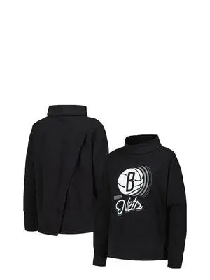 LEVELWEAR Brooklyn Nets Pullover Sweatshirt - Black