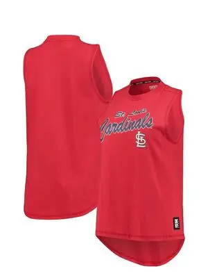 Dkny St. Louis Cardinals Sleeveless Crewneck Tank Top - Red