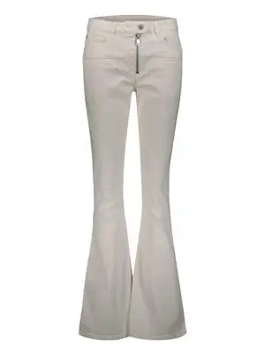 COURREGES Zipper Denim Pants - White