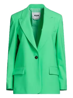 MSGM Single-breasted Blazer - Green