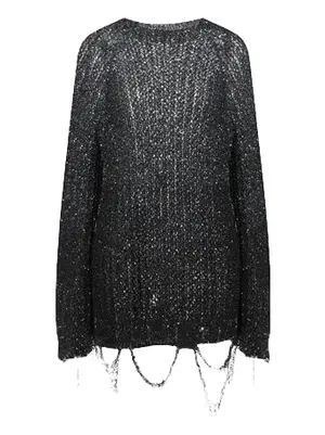 MAISON MARGIELA Sequined Knit Sweater - Black