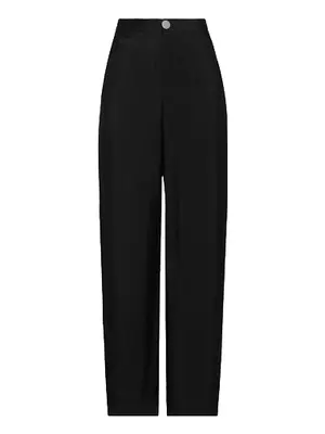 Armani Exchange Viscose Straight Leg Pants - Black