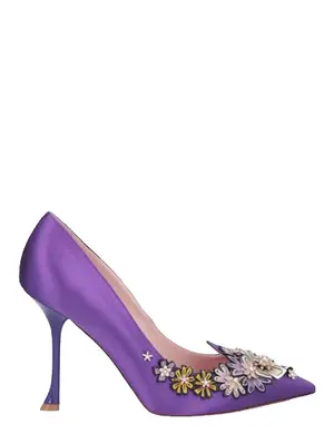 ROGER VIVIER Pumps In Textile Fibers - Purple