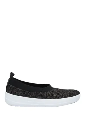 Fitflop Sporty Knitted Ballet Flats - Black