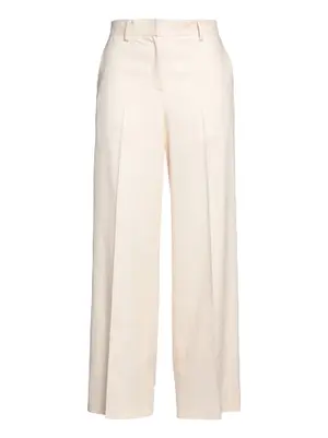 MSGM MSGM Wide Leg Viscose-Blend Pants Beige