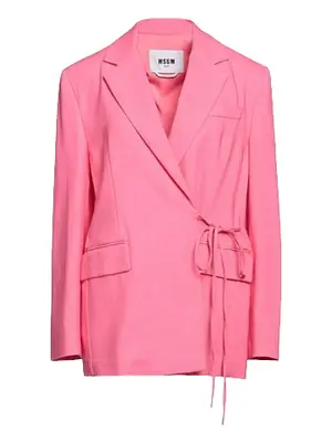 MSGM Double-breasted Blazer - Pink