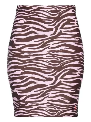 Attico Zebra Striped Mini Skirt - Pink