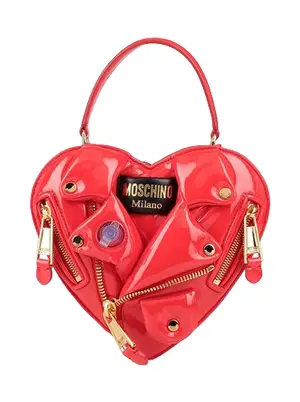 Moschino Couture Handbag With Metallic Straps - Red