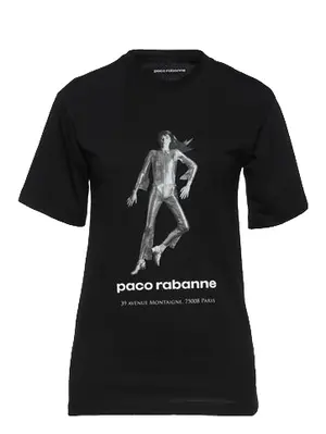 Rabanne Printed T-shirt - Black