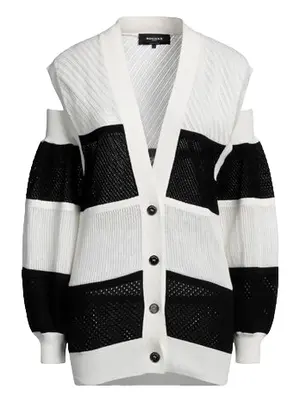 Rochas Knitted Cardigan With Removable Sleeves - Black