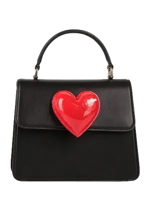 Moschino Leather Flap Bag - Black