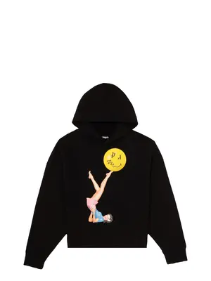 Palm Angels Juggler Pin Up Hoodie - Black