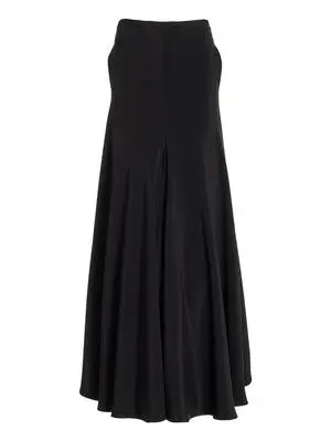 Brandon Maxwell The Millie Silk-crepe Maxi Skirt - Black