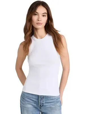 Sold Out NYC Ribbed Knit Tank Top - White