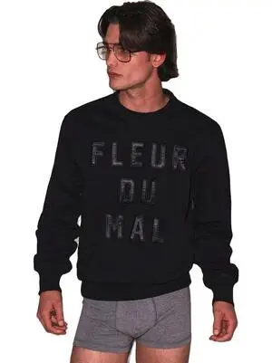 Fleur Du Mal Logo Sweatshirt - Black