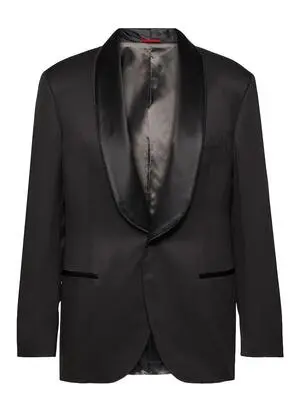 Brunello Cucinelli Single-breasted Silk Tuxedo Jacket - Black