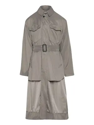 MAISON MARGIELA Décortiqué Reversible Trench Coat - Grey