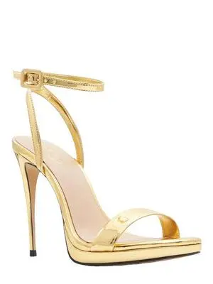Aldo Kat Stiletto Sandals - Gold