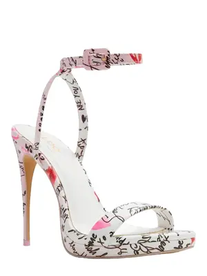 Aldo ALDO Kat Stiletto Sandals White/text