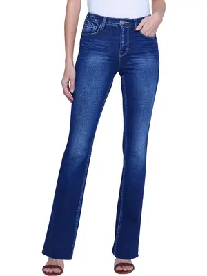 L'Agence Ruth Straight Leg Jeans Carson