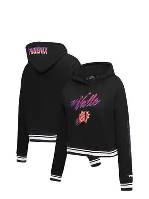 PRO STANDARD Phoenix Suns 2023/24 City Edition Cropped Pullover Hoodie - Black