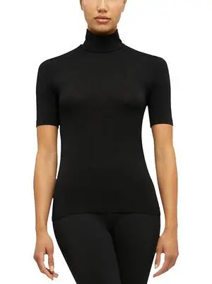 Wolford Aurora Short Sleeve Top - Black