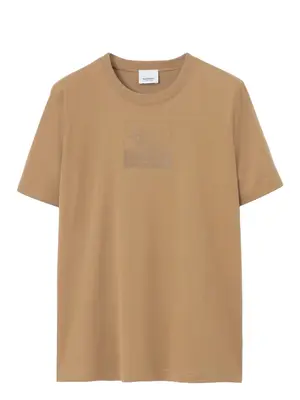 Burberry Burberry Cotton T-Shirt Camel