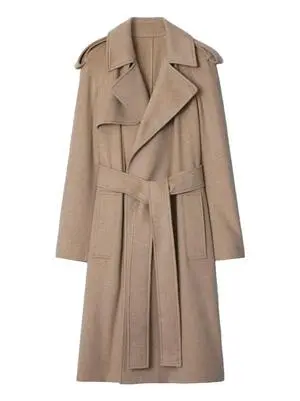 Burberry Cashmere Wrap Coat Beige