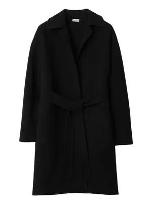 Burberry Cashmere Wrap Coat Black
