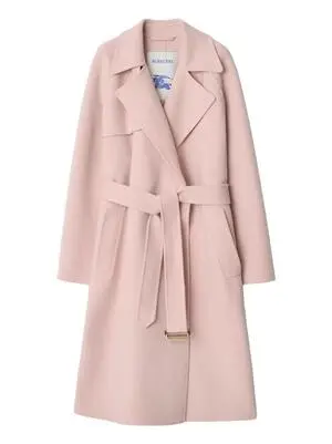 Burberry Cashmere Wrap Coat Soft Pink