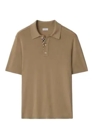 Burberry Wool Polo Shirt - Beige Beige