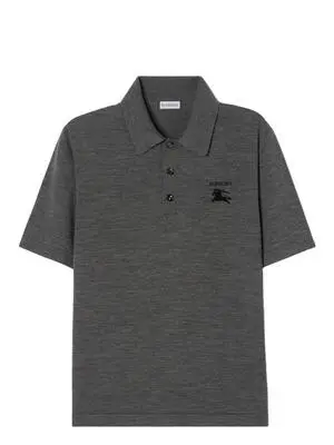 Burberry Wool Polo Shirt - Grey