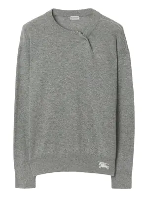Burberry Cashmere Sweater Light Grey Melange