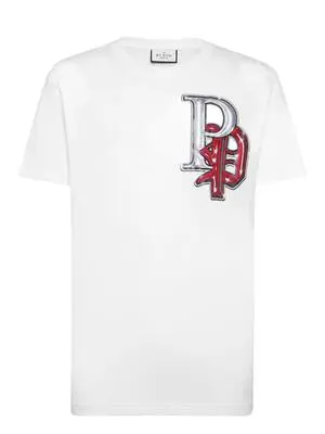 Philipp Plein Gothic Plein Cotton T-shirt - White